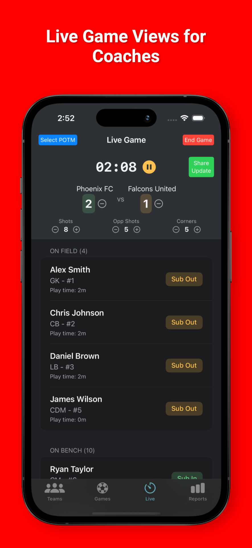 TeamSense - Soccer Team Management App